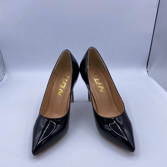 YDN | Shoes | A Ydn Black Pointy Toe Stilettos Slip On Heels | Poshmark